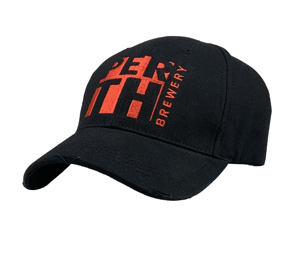 Black & Red Baseball Cap | Perth Brewery